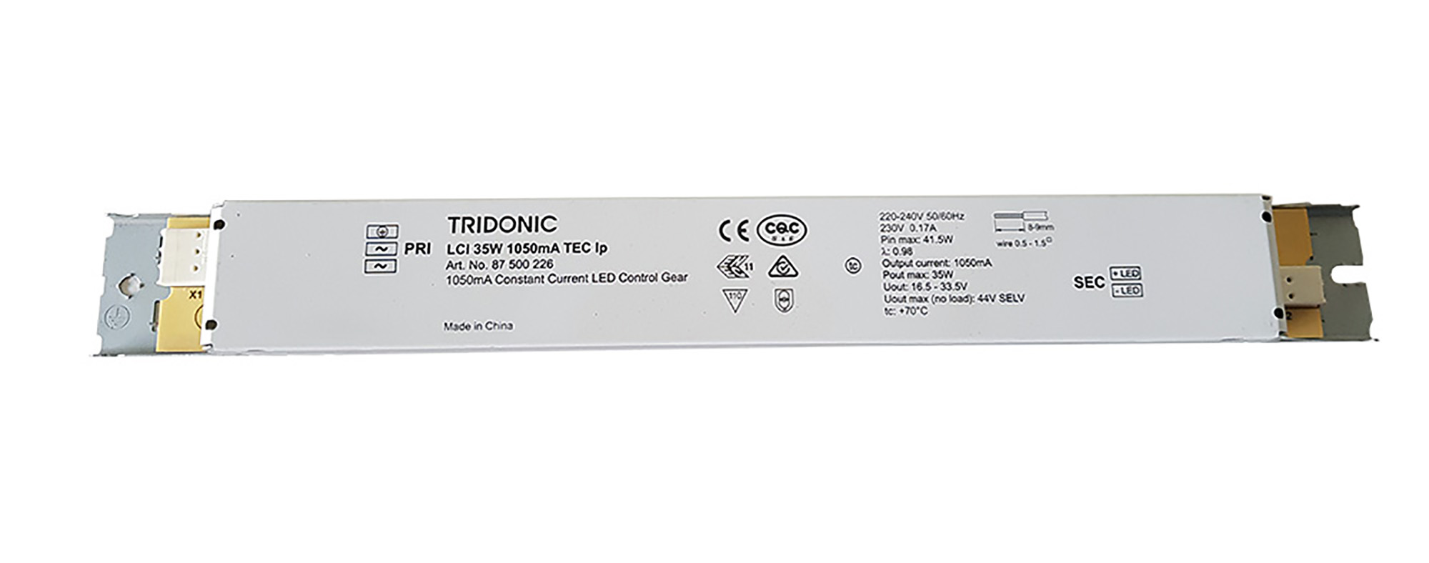 87500226 LCI Tridonic LCI 35W 1050mA TEC lp TALEXX Constant Current LED Driver - Inspired ...